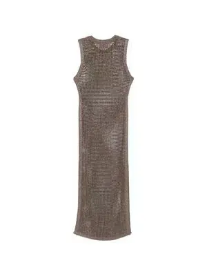 MC2 SAINT BARTH Eileen Open-knit Maxi Dress