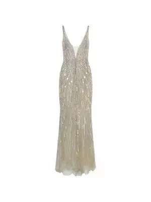 ROOM76 Sequin-embellished Sunburst Dress