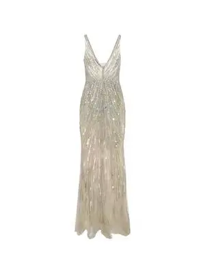 ROOM76 Sequin-embellished Sunburst Dress