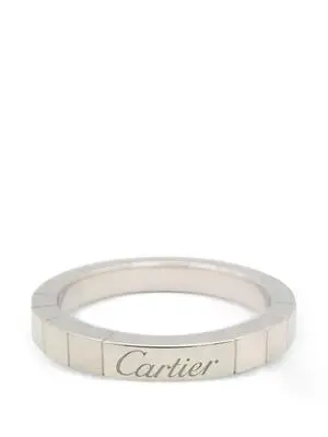 Cartier 18k White Gold Lanière Ring - Silver