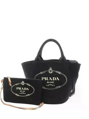 Prada 2010s Canapa Two-way Tote Bag