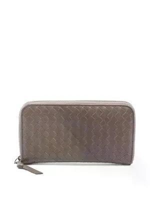 Bottega Veneta 2000s Intrecciato Leather Wallet - Neutrals