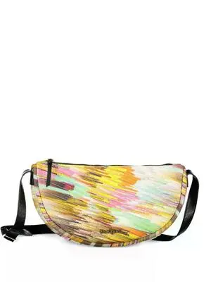 Desigual Abstract-print Half-moon Belt Bag
