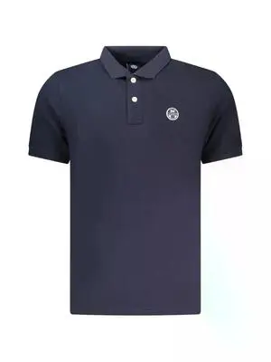 NORTH SAILS Logo-patch Piqué Polo Shirt - Blue