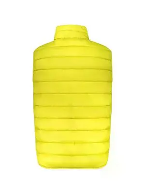 NORWAY 1963 Quilted Zip-up Gilet With Logo Patch - Yellow