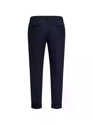 Peserico Track Pants With Elasticated Drawstring Waistband - Blue