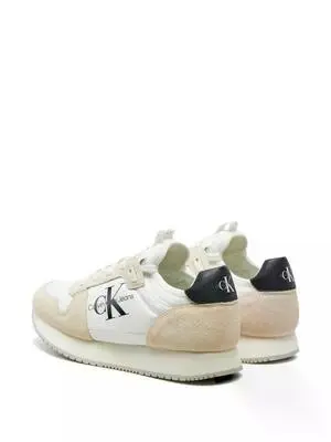 Calvin Klein Suede-panel Logo-print Sneakers