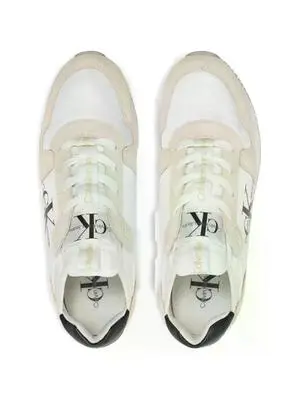 Calvin Klein Suede-panel Logo-print Sneakers
