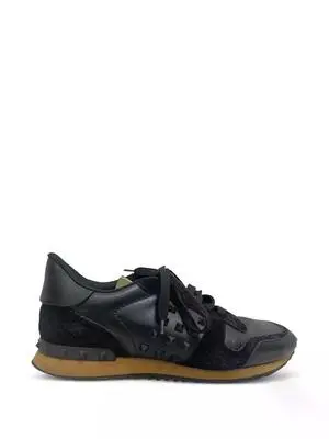 Valentino Garavani Rockrunner Rockstud Sneakers - Black