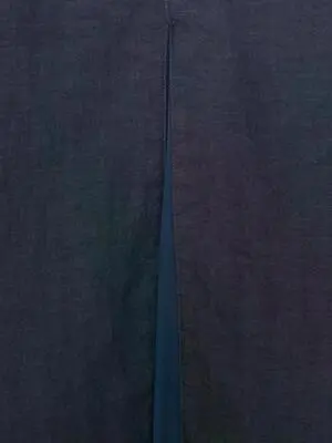 120% Lino Halterneck Flared Maxi Dress