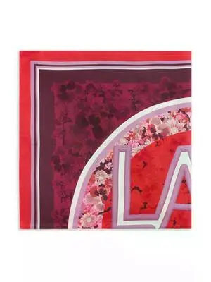 LANCEL Roxanne Flowers-print Silk Scarf