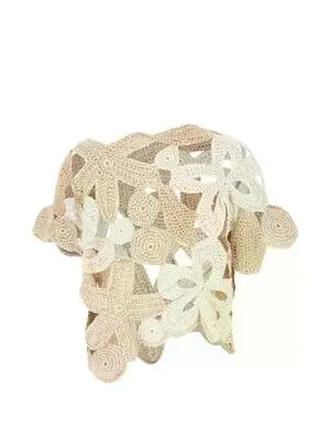 Antonelli Firenze Crochet-knit Blouse - Neutrals