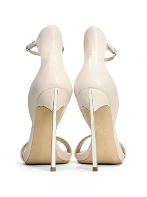 Casadei Blade Leather Sandals - Neutrals