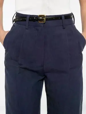 BLAZÉ MILANO Pleated Straight-leg Trousers