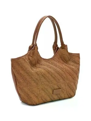 FRAU Herringbone-effect Tote Bag