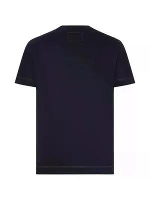 Fendi Logo-patch T-shirt - Blue