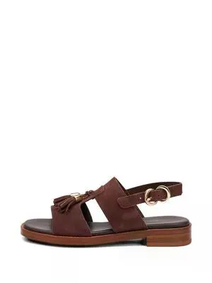 FRAU Tassel-detail Suede Sandals