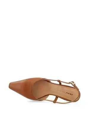 FRAU Leather Slingbacks - Brown