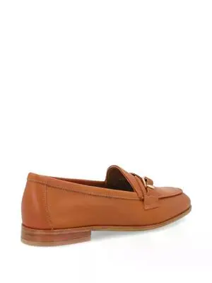 FRAU Buckle-strap Leather Loafers - Neutrals