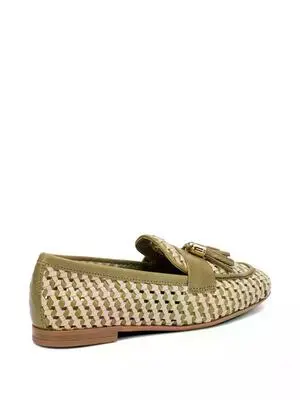 FRAU Loafers With Tassel Detail - Green