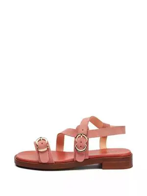 FRAU Suede Multi-strap Sandals - Pink