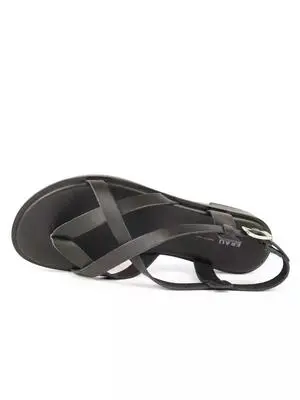 FRAU Leather Thong Sandals - Black
