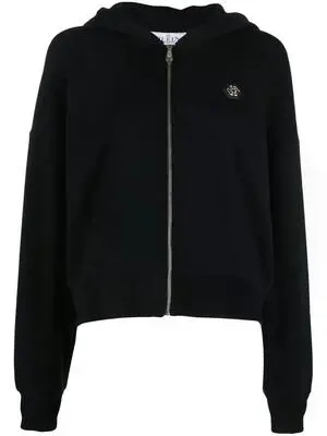 Philipp Plein Skull Embellished Zip-up Hoodie