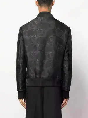 Philipp Plein Graphic Print Acetate Bomber Jacket