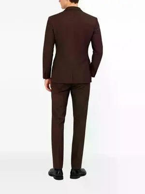 FRANZESE COLLECTION Patch-pocket Single-breasted Suit - Brown