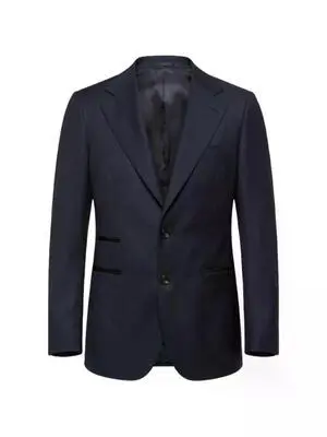 FRANZESE COLLECTION Wool Single-breasted Blazer
