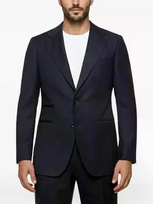 FRANZESE COLLECTION Wool Single-breasted Blazer