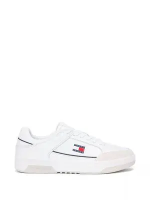 Tommy Hilfiger Panelled Perforated Sneakers - White
