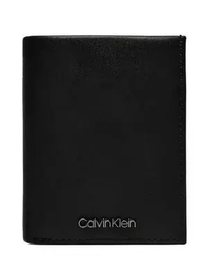 Calvin Klein Logo-lettering Bi-fold Wallet - Black