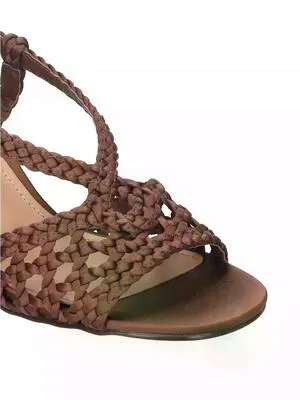 BIBI LOU Woven-strap Kitten Heel Sandals