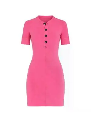 Chloé Ribbed-knit Short-sleeve Dress