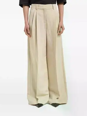 Max Mara Pleated Wide-leg Trousers