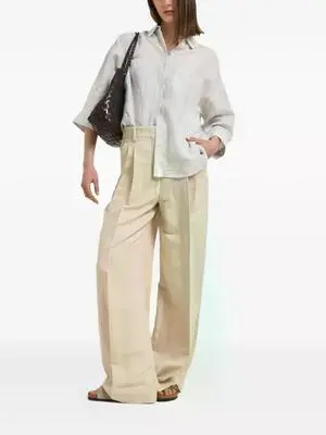 Max Mara Pleated Wide-leg Trousers