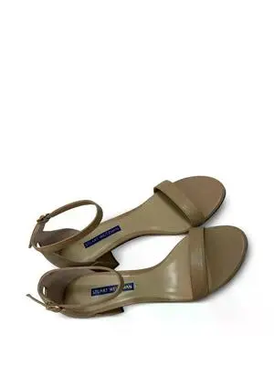 STUART WEITZMAN Nudist Block Sandals - Neutrals