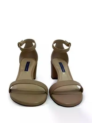 STUART WEITZMAN Nudist Block Sandals - Neutrals