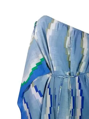 MAPOÉSIE Geometric-print One-shoulder Dress