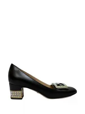 Gucci Leather Block-heel Pumps