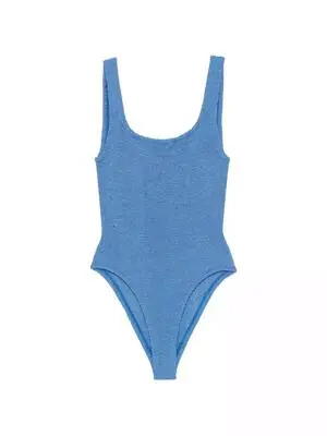 Hunza G Crinkle-effect One-piece Swimsuit - Blue