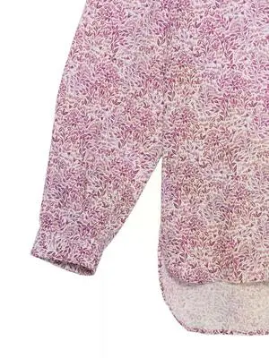 XACUS Floral-print Linen Blouse