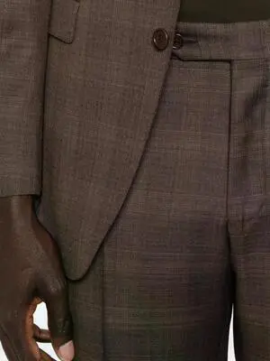 Canali Checked Suit - Brown