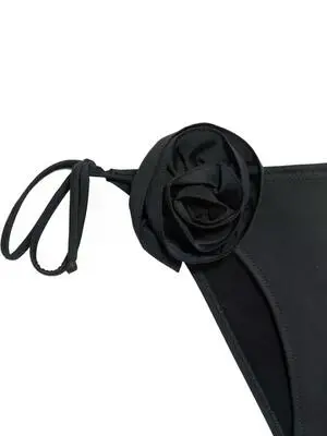 Moschino Floral Appliqué Side-tie Bikini Bottoms