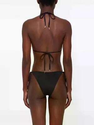 MARINE SERRE Embroidered Moon Triangle Bikini Set