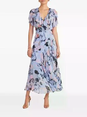 TEMPERLEY LONDON Maisie Sequin-embellished Ruffled Wrap Dress