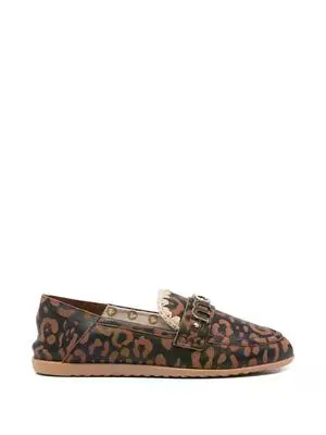 Mou Leopard-print Loafers