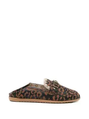Mou Leopard-print Loafers