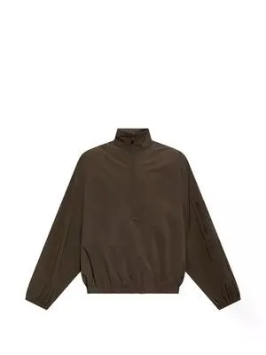Fear Of God Essentials Logo-embroidered Half-zip Sweatshirt